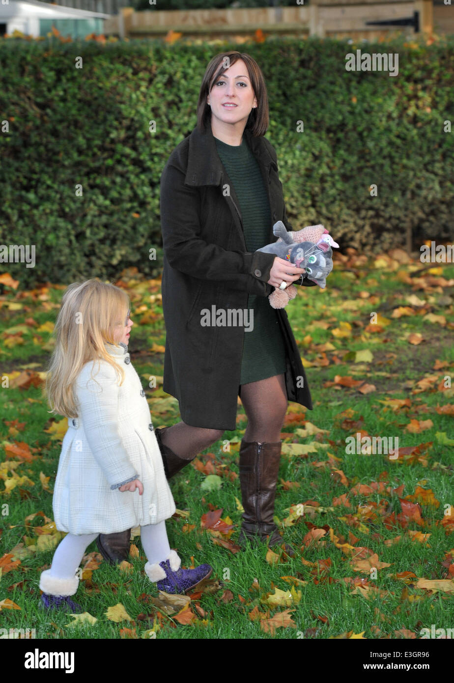 'Meet Santa' photocall held at ZSL London Zoo Featuring: Natalie ...