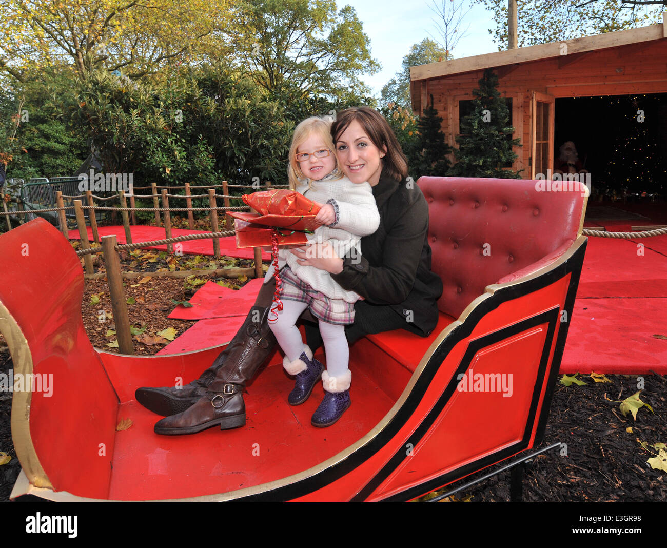 'Meet Santa' photocall held at ZSL London Zoo Featuring: Natalie ...