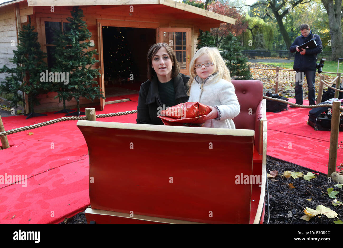 'Meet Santa' photocall held at ZSL London Zoo Featuring: Natalie ...
