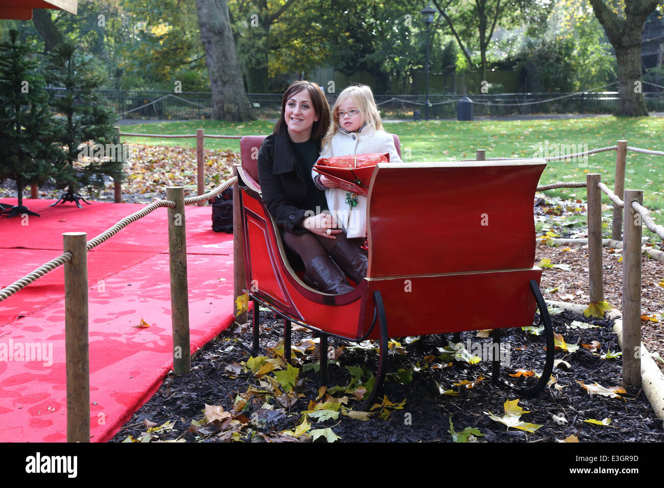 'Meet Santa' photocall held at ZSL London Zoo Featuring: Natalie ...