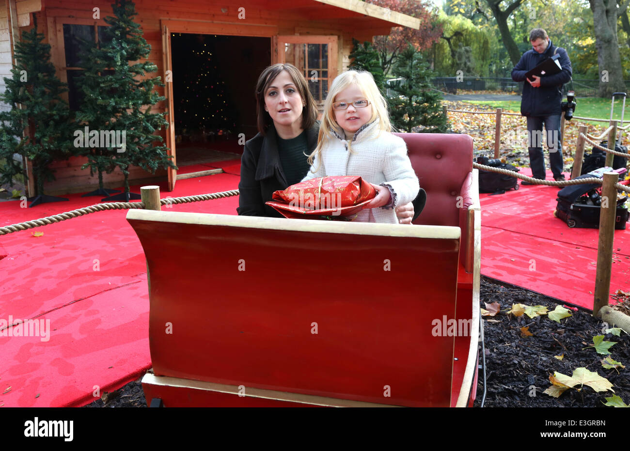 'Meet Santa' photocall held at ZSL London Zoo Featuring: Natalie ...
