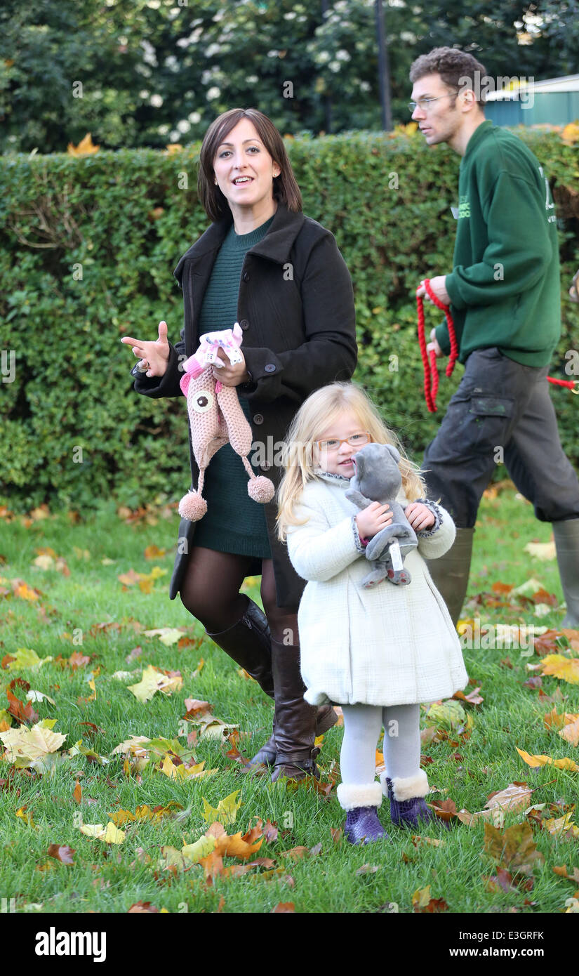 'Meet Santa' photocall held at ZSL London Zoo Featuring: Natalie ...