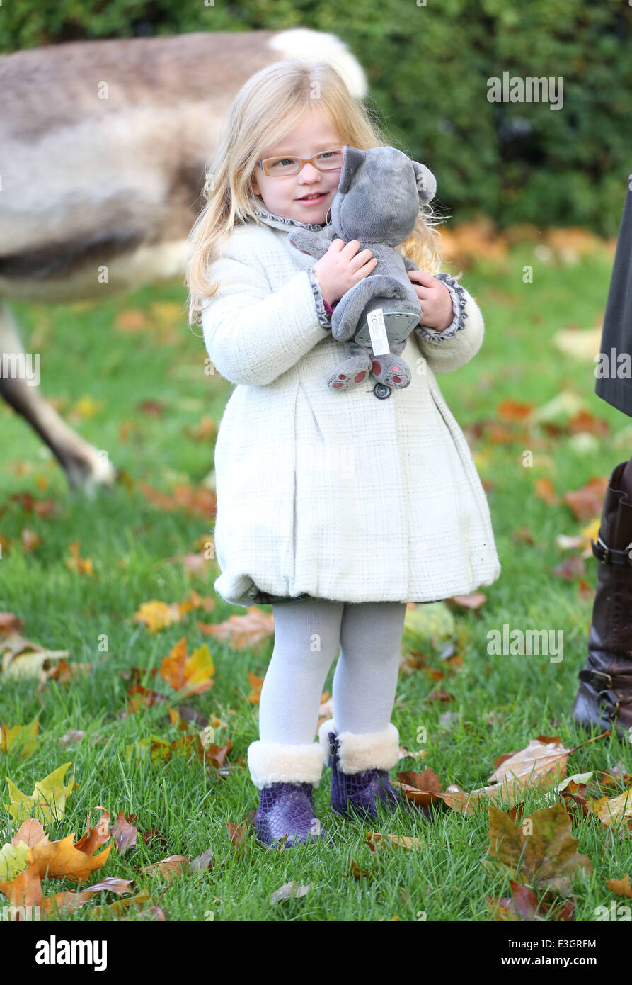 'Meet Santa' photocall held at ZSL London Zoo Featuring: Natalie ...