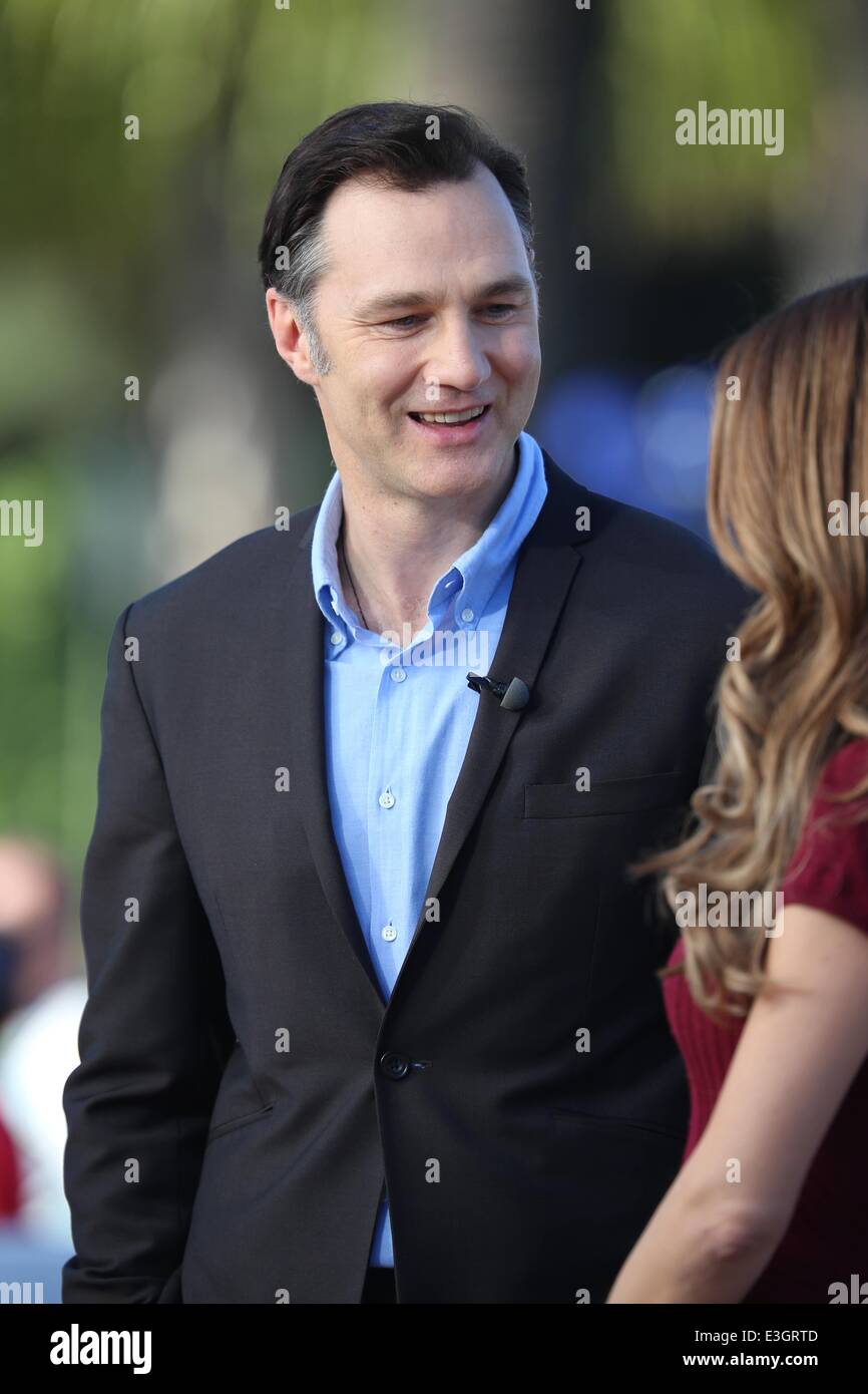 David Morrissey appears on Extra hosted by Maria Menounos. Featuring ...