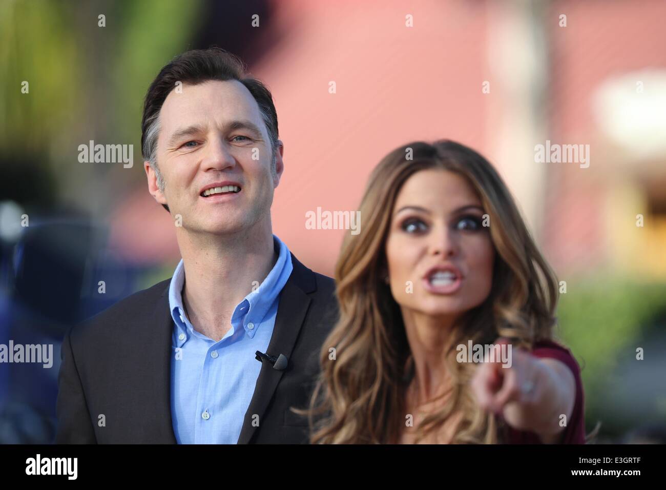 David Morrissey appears on Extra hosted by Maria Menounos. Featuring ...