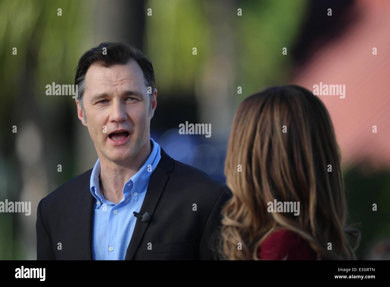 David Morrissey appears on Extra hosted by Maria Menounos. Featuring ...