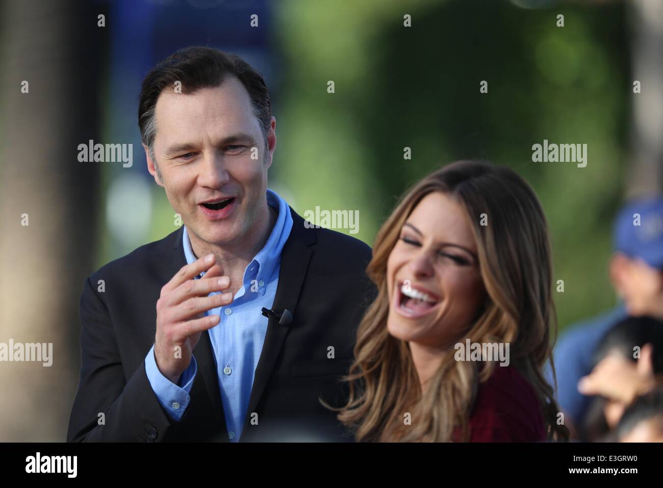 David Morrissey appears on Extra hosted by Maria Menounos. Featuring ...