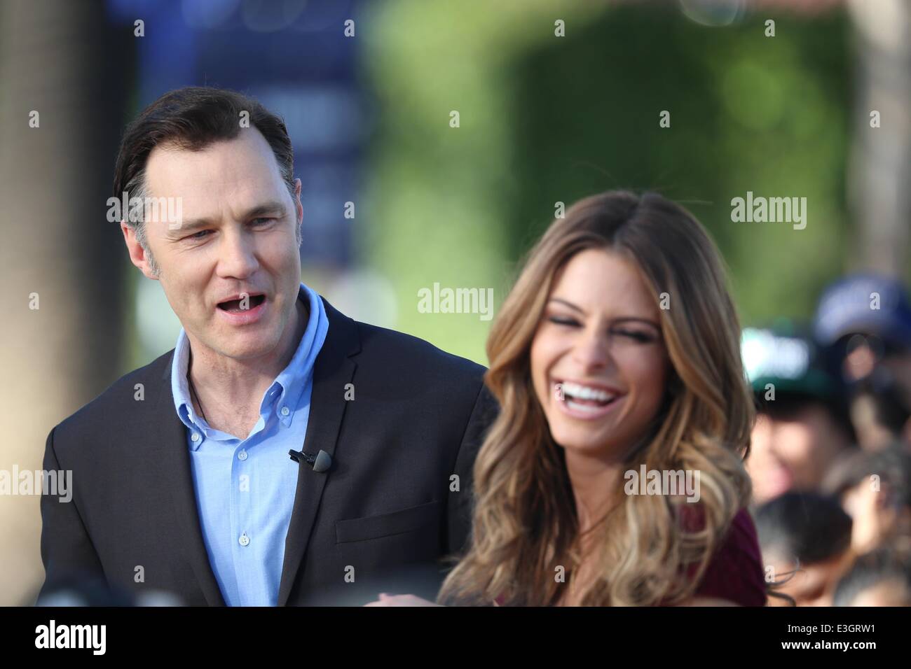 David Morrissey appears on Extra hosted by Maria Menounos. Featuring ...