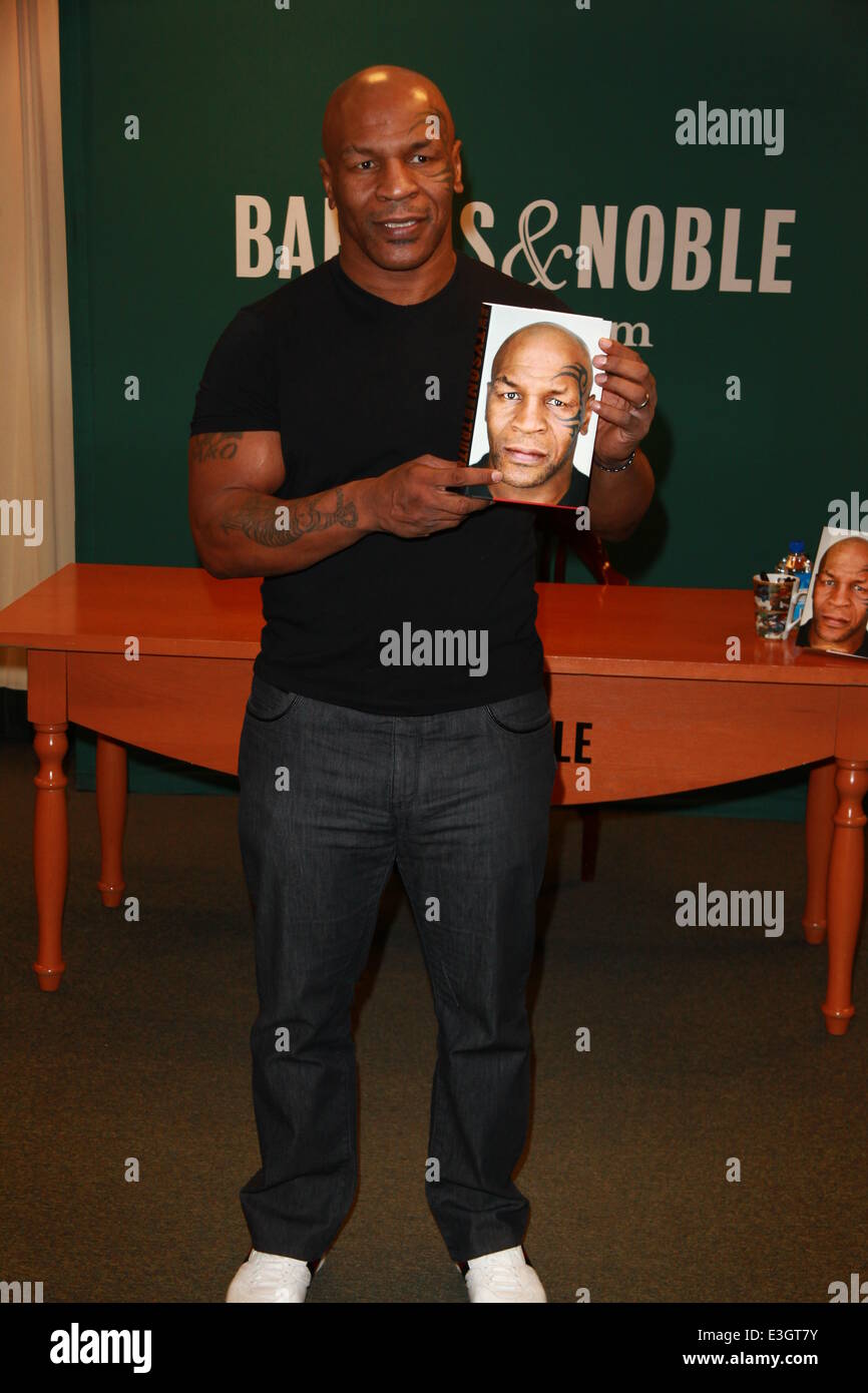 Barnes and Noble Fifth ave Presents Iron Mike Tyson with his New Book ...