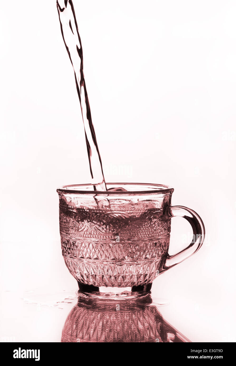 Pouring water overflowing glass hi-res stock photography and images - Alamy