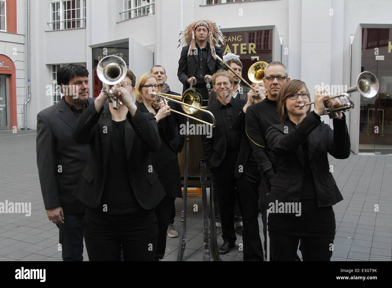 Press Conference for the new show of Rainald Grebe und das Orchester ...