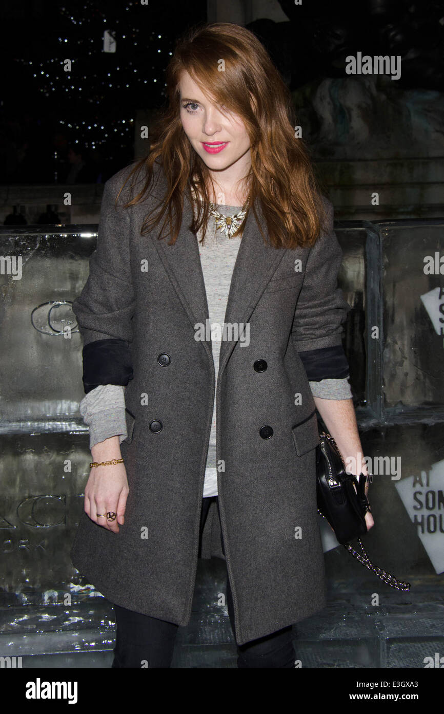 Skate at Somerset House VIP launch - Arrivals Featuring: Angela Scanlon ...