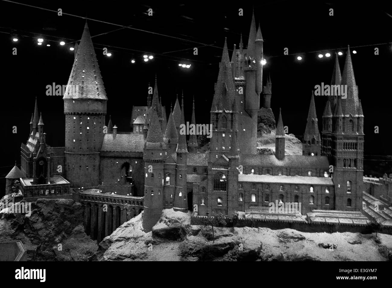 The Hogwarts model at Warner Bros Studios in its winter coat. Featuring ...