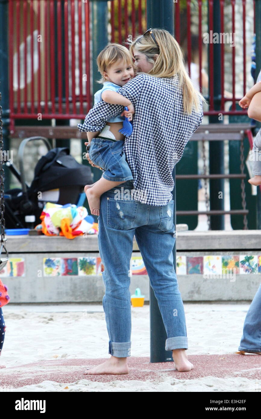 Selma Blair took her son Arthur Bleick to play in the park in Beverly ...