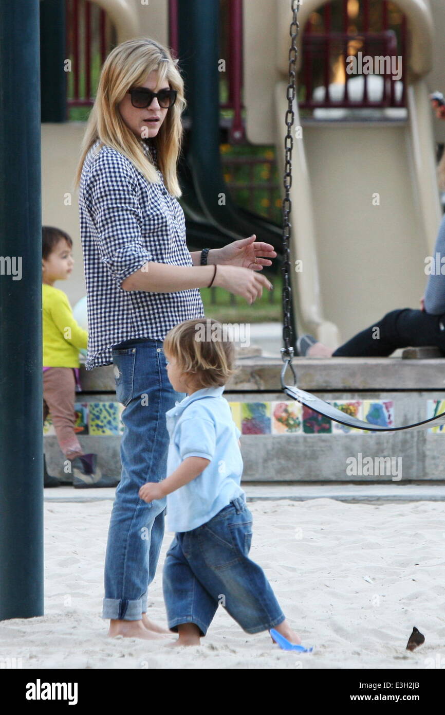 Selma Blair took her son Arthur Bleick to play in the park in Beverly ...