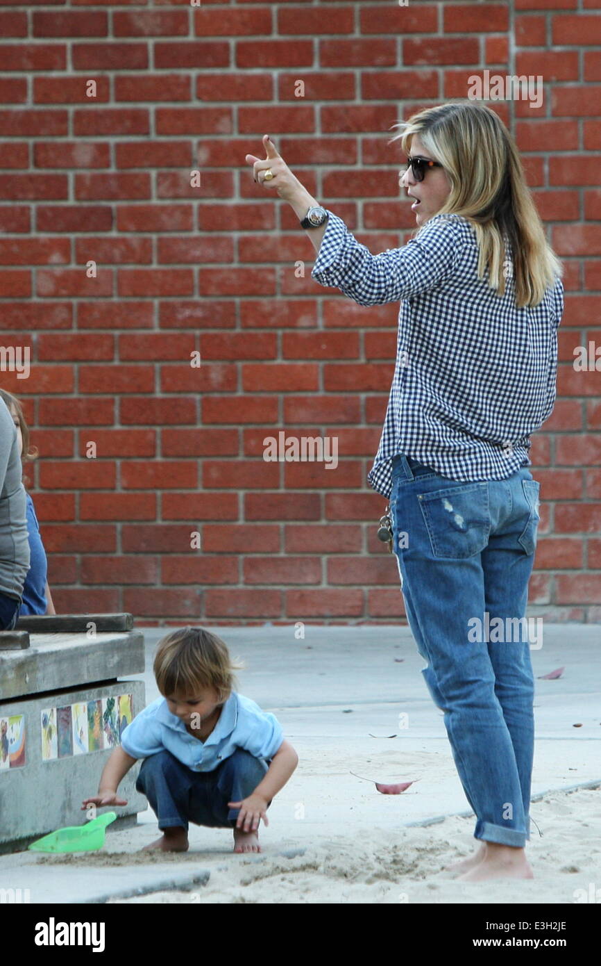 Selma Blair took her son Arthur Bleick to play in the park in Beverly ...
