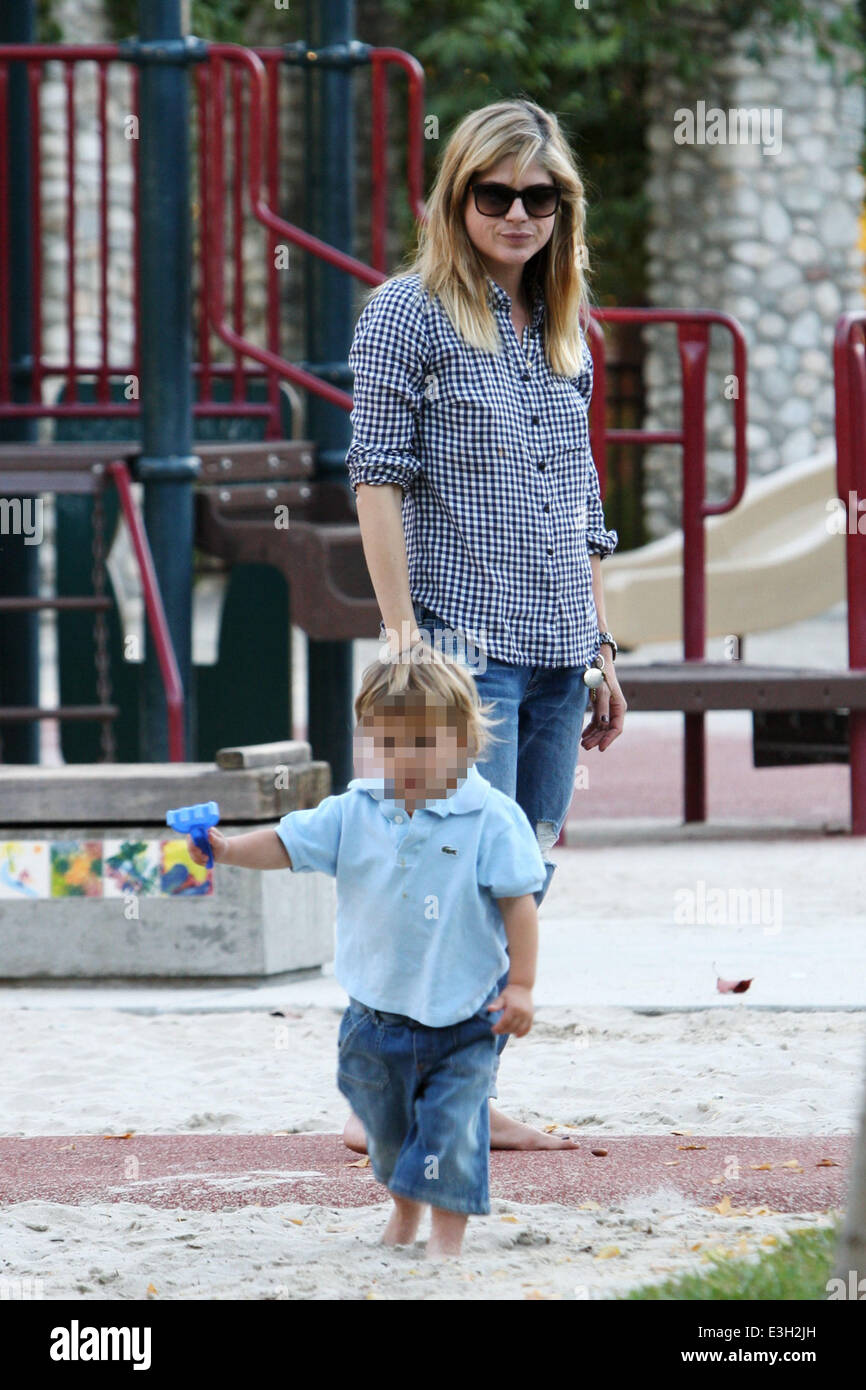 Selma Blair took her son Arthur Bleick to play in the park in Beverly ...