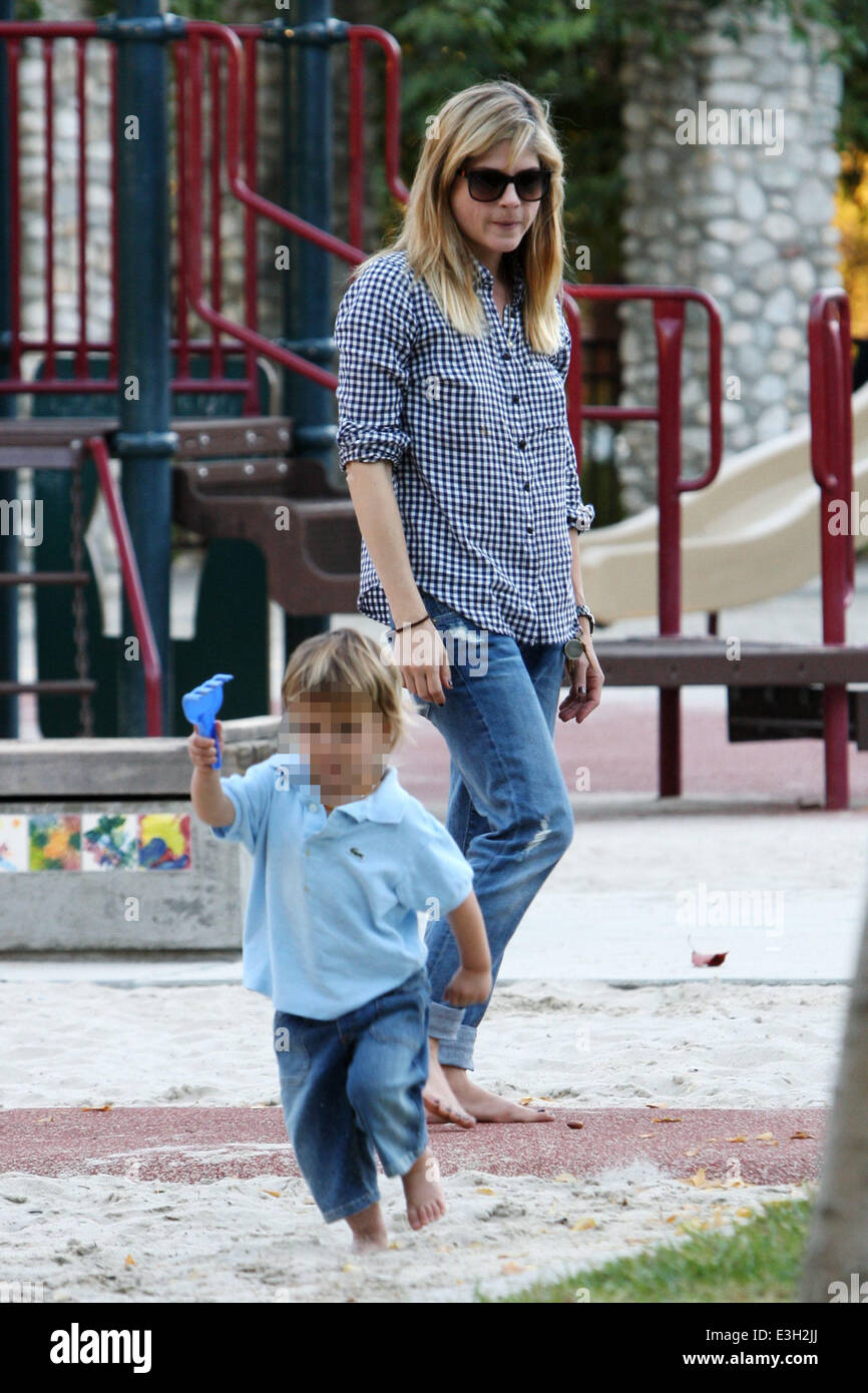 Selma Blair took her son Arthur Bleick to play in the park in Beverly ...