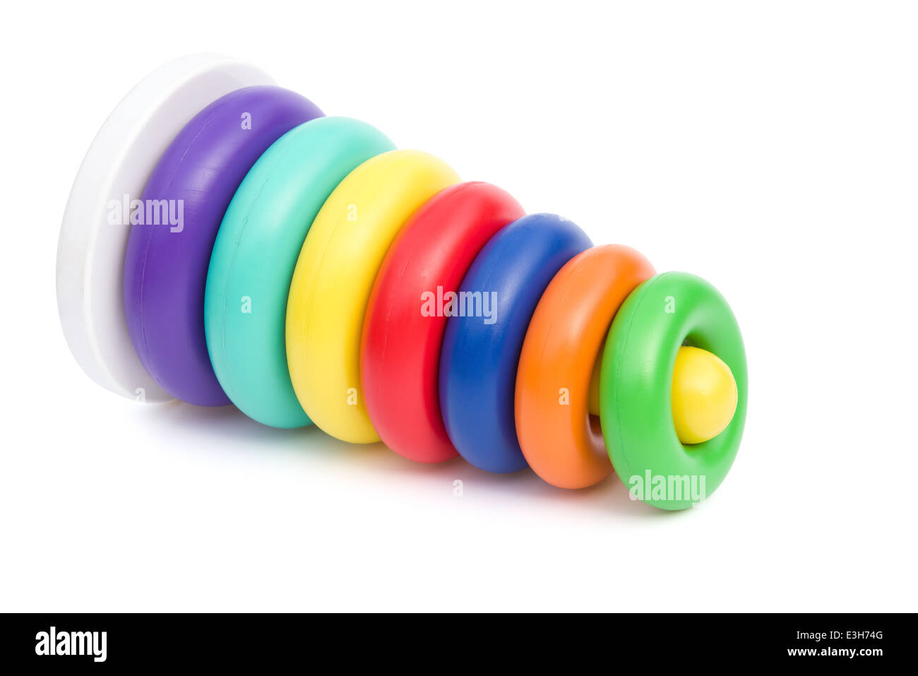 plastic pyramid for children with clipping path Stock Photo - Alamy