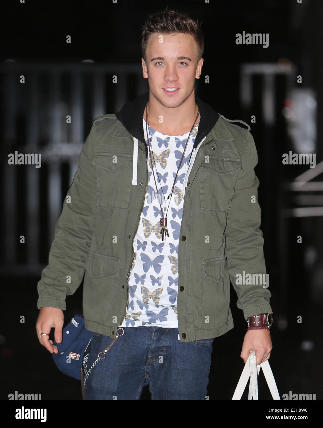 X factor Sam Callahan outside the itv studios Featuring: Sam Callahan ...