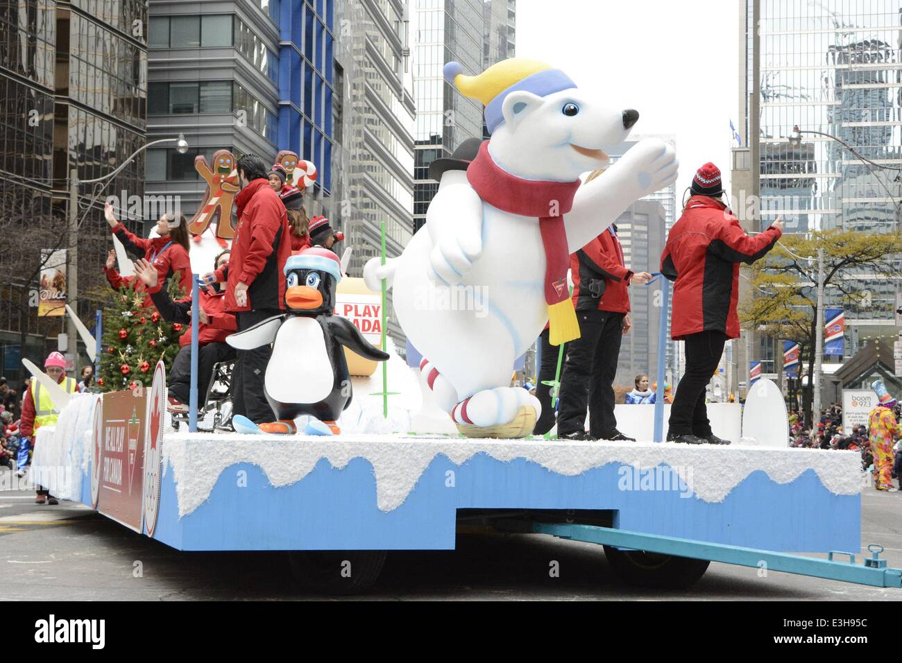 The 109th Toronto Santa Claus Parade in downtown Toronto. Featuring ...