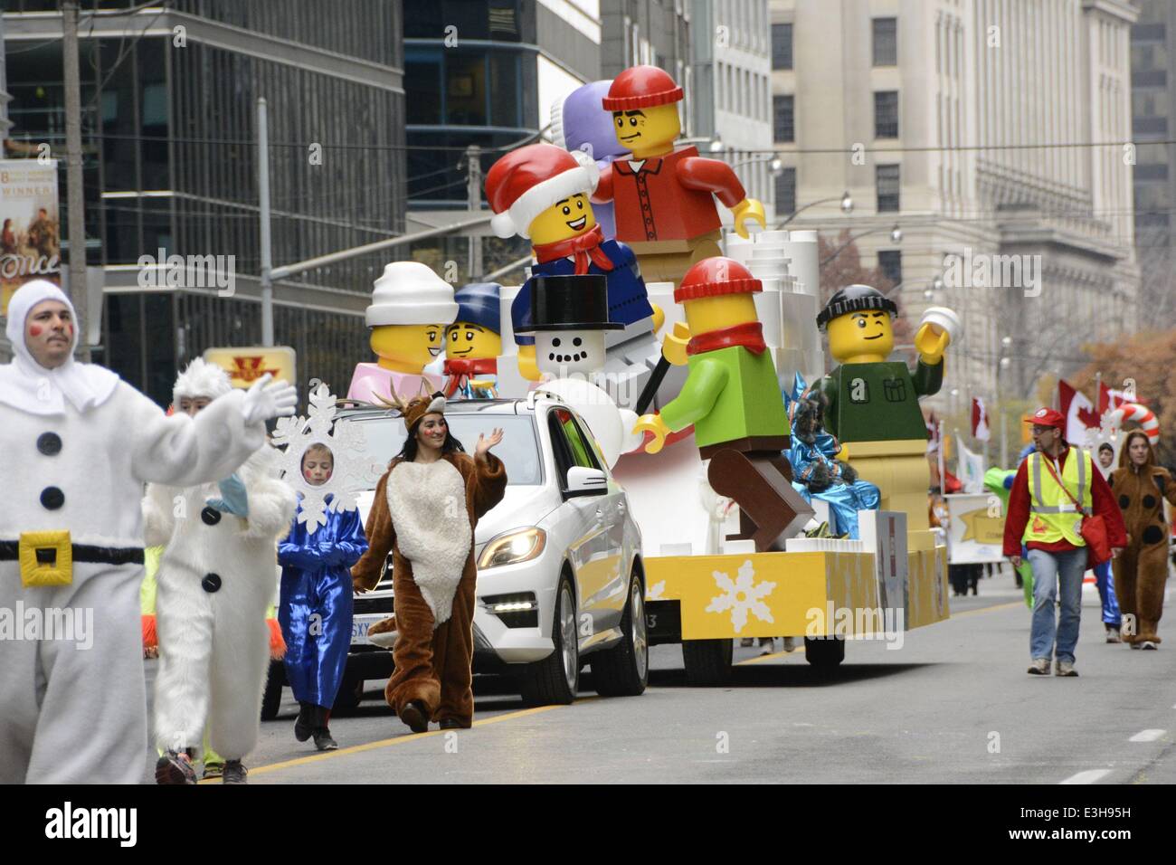 The 109th Toronto Santa Claus Parade in downtown Toronto. Featuring ...