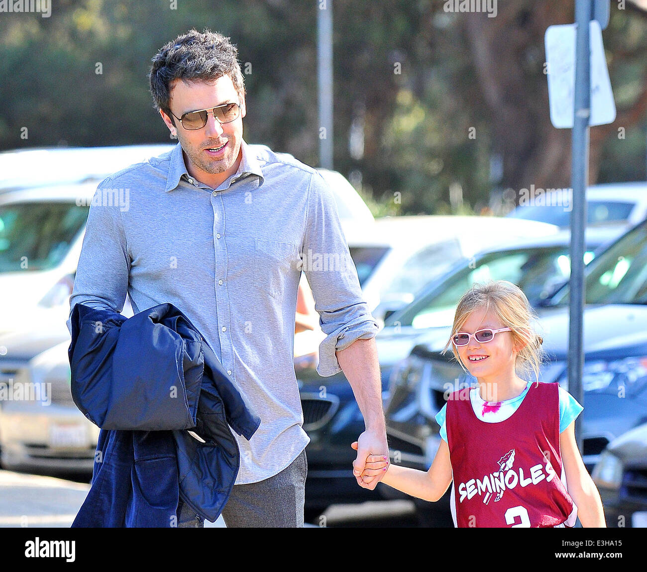 Ben Affleck takes his daughter Violet to her basketball game Featuring ...