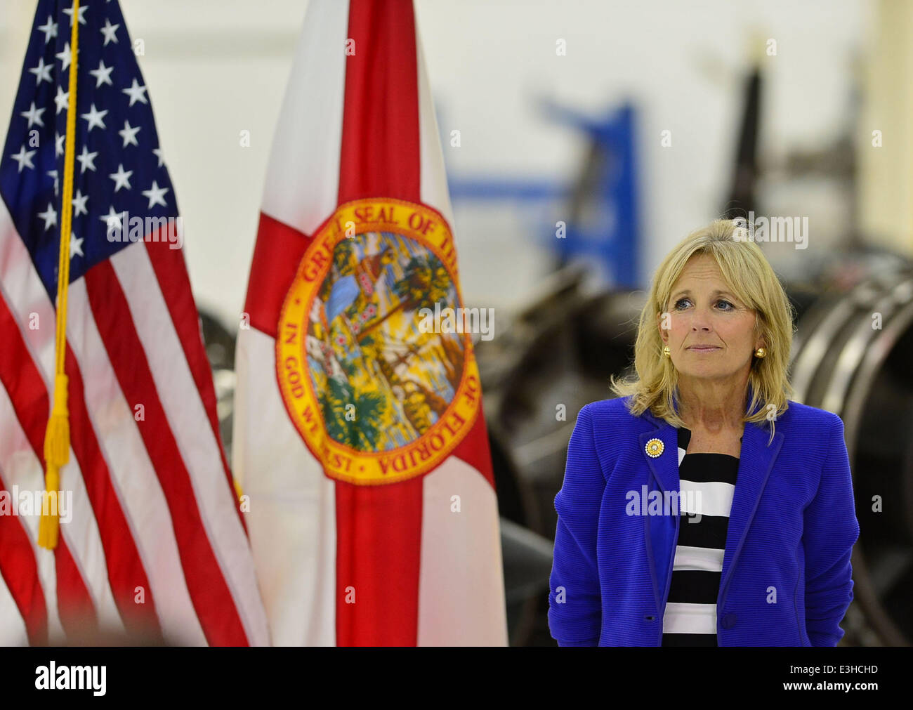 Dr. Jill Biden visits Broward College Aviation Institute and addresses ...