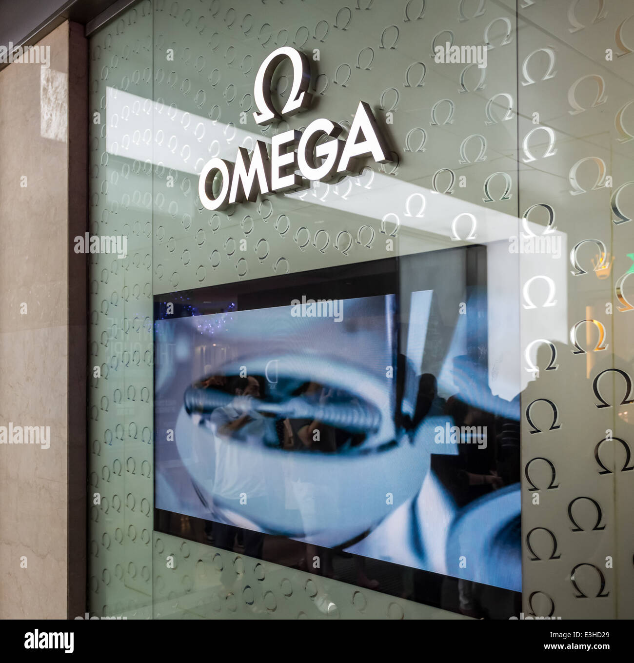 Omega branded shop in Singapore Stock Photo - Alamy
