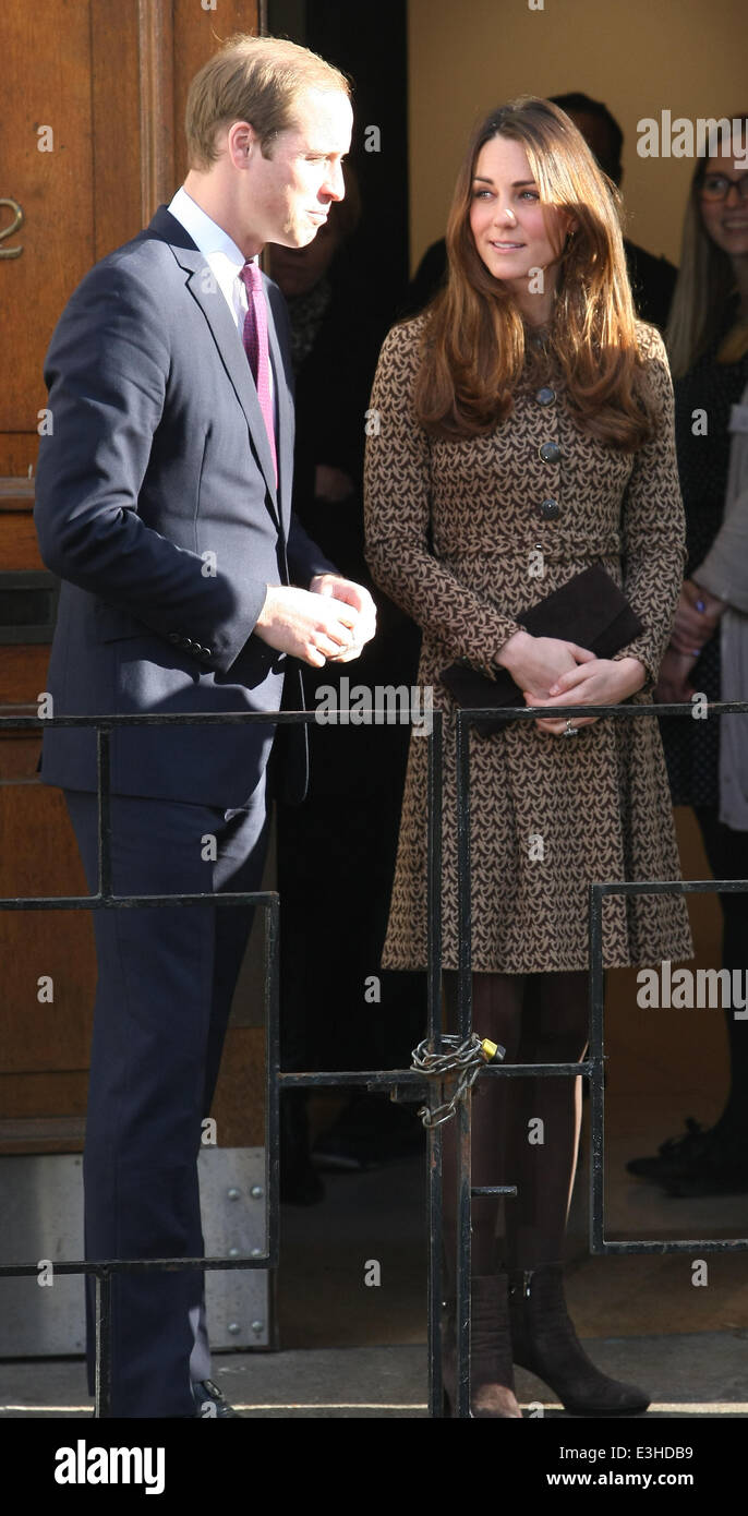 Kate Middleton and Prince William Leaving Connect on Cubitt Street ...
