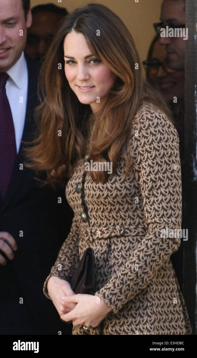 Kate Middleton and Prince William Leaving Connect on Cubitt Street ...