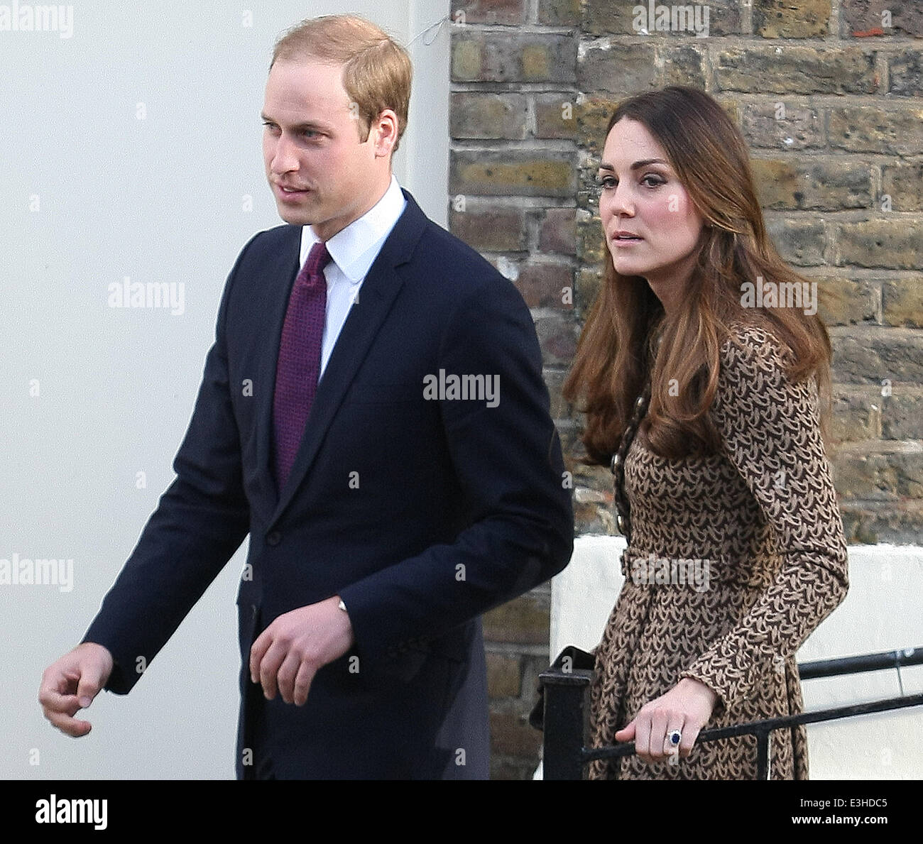 Kate Middleton and Prince William Leaving Connect in Cubitt Street ...