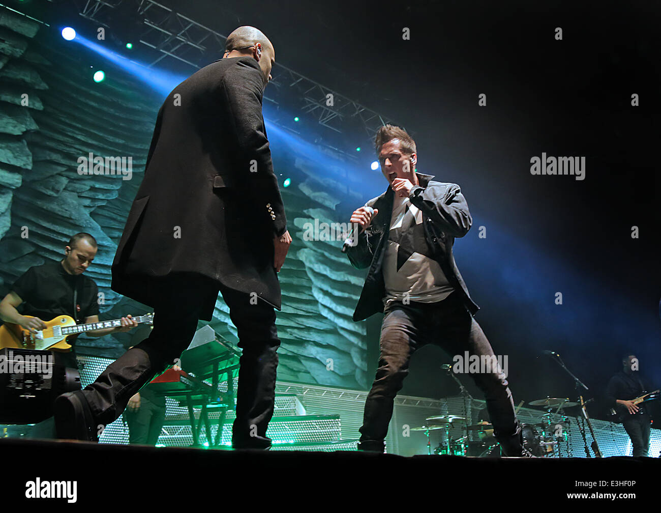 5ive performing in concert at Liverpool Echo Arena Featuring: Sean ...