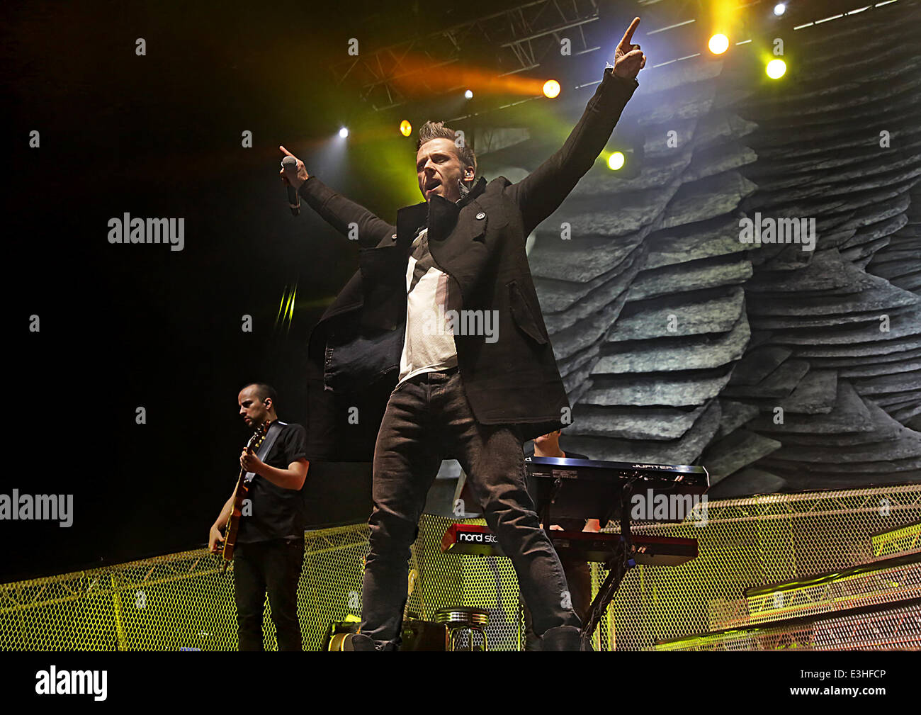5ive performing in concert at Liverpool Echo Arena Featuring: Ritchie ...