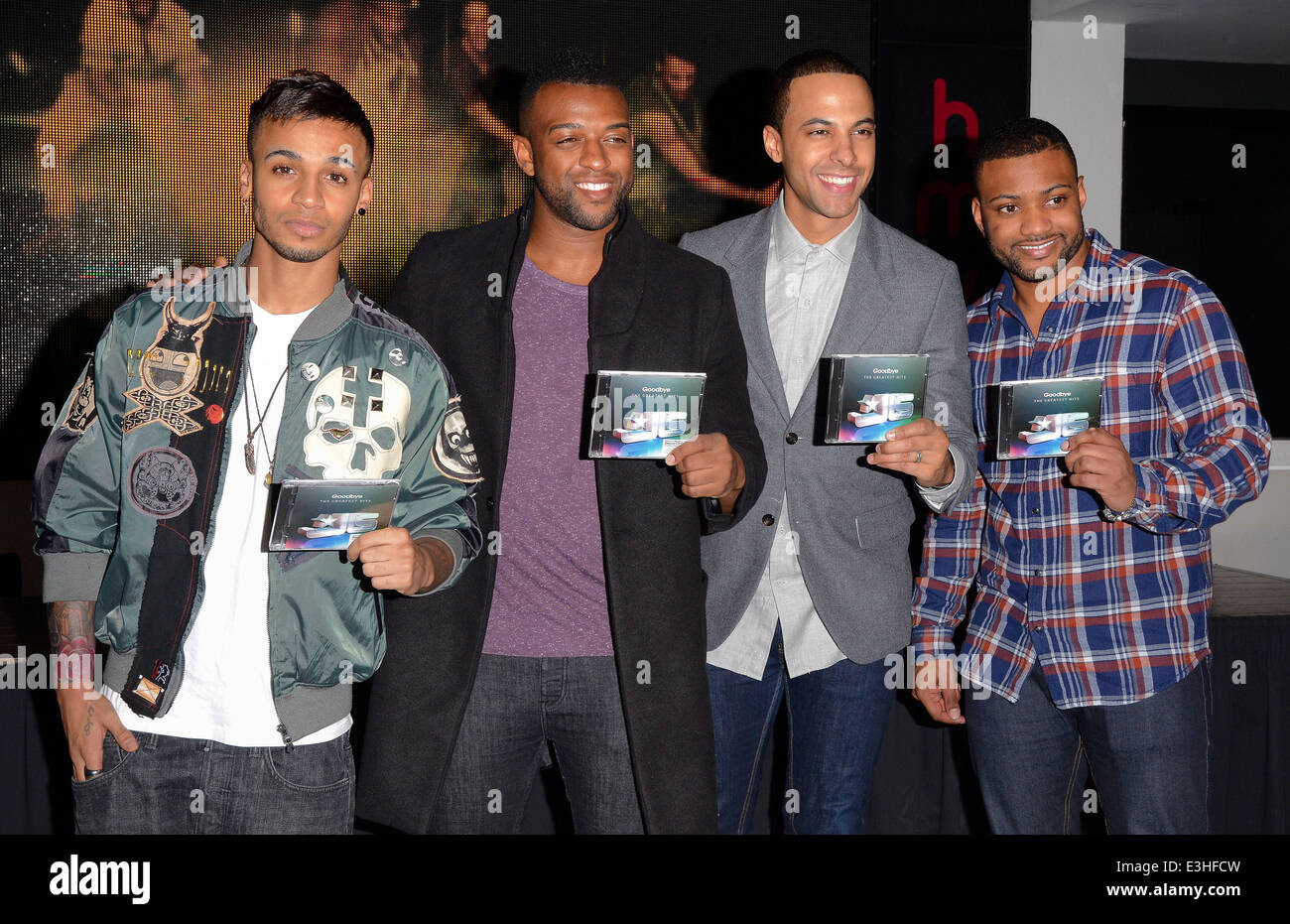 JLS Signing their new album " Goodbye: Greatest Hits" at HMV Oxford ...