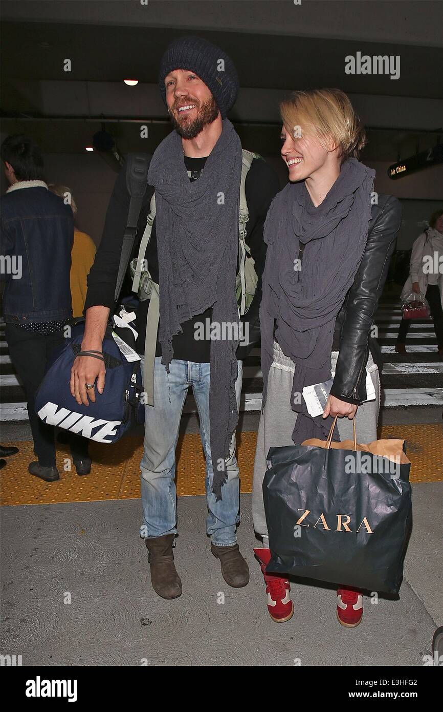Chad Michael Murray and his new girlfriend Nicky Whelan arrive at LAX ...