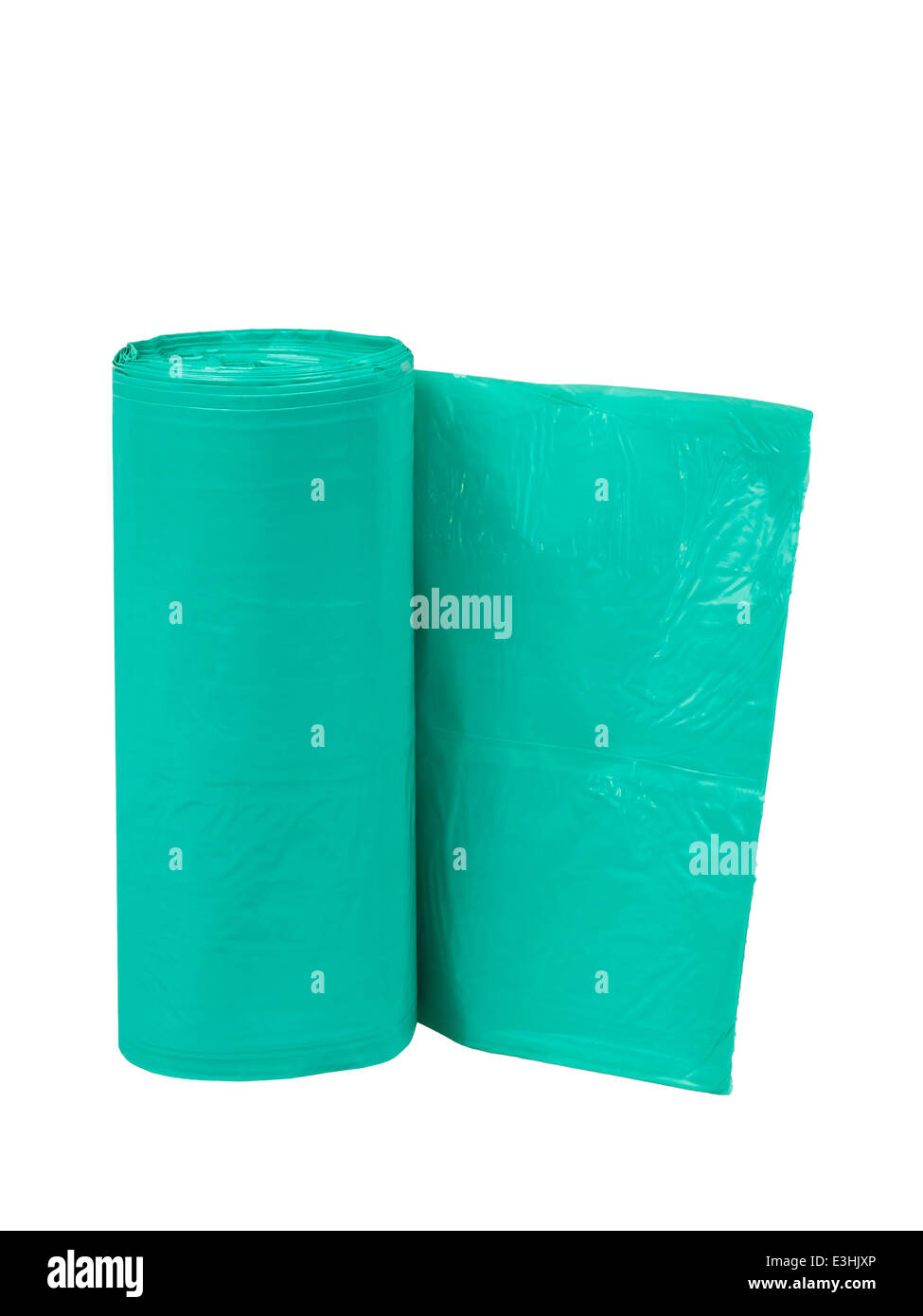 Bag garbage roll isolated on white background Stock Photo - Alamy