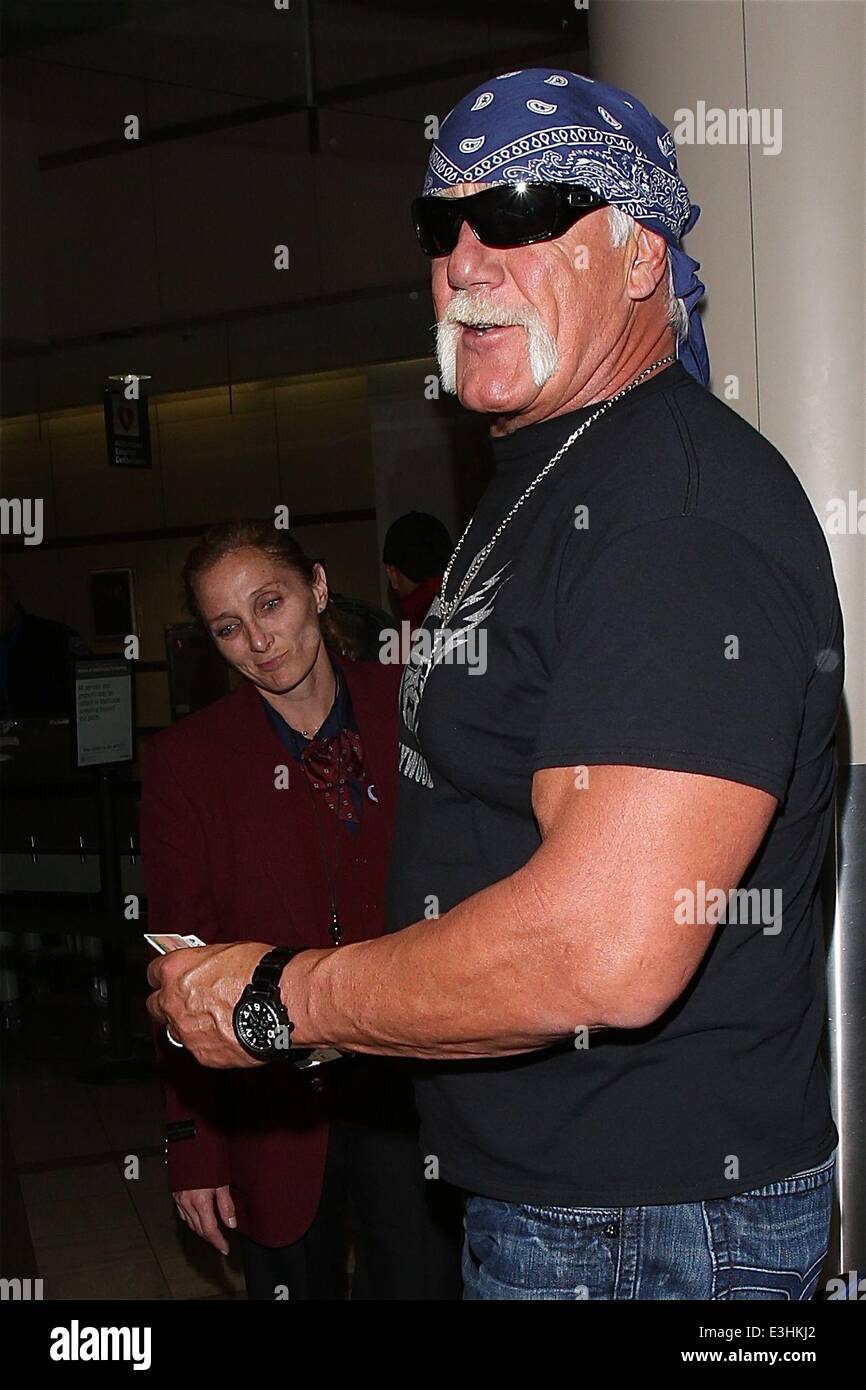 Hulk Hogan aka Terry Bollea at Los Angeles International airport ...