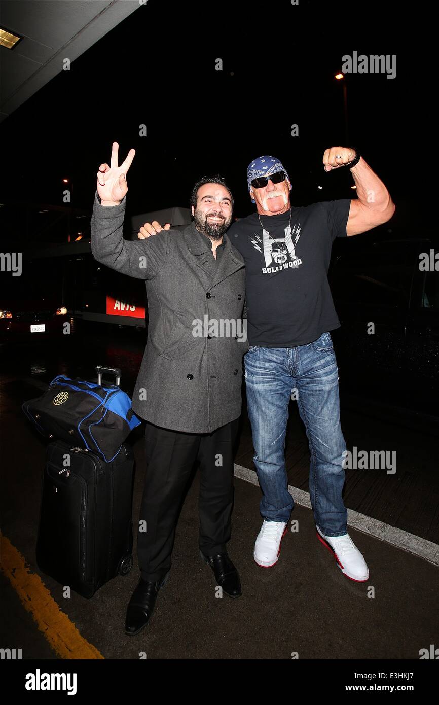 Hulk Hogan aka Terry Bollea poses for a photo with a fan at Los Angeles ...