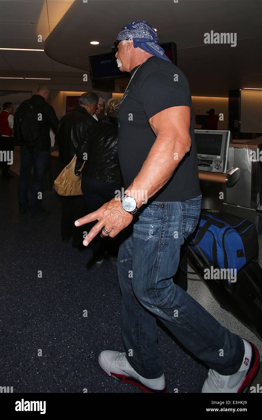 Hulk Hogan aka Terry Bollea at Los Angeles International airport ...