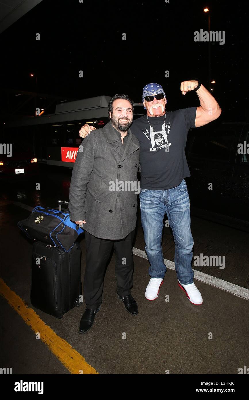 Hulk Hogan aka Terry Bollea poses for a photo with a fan at Los Angeles ...