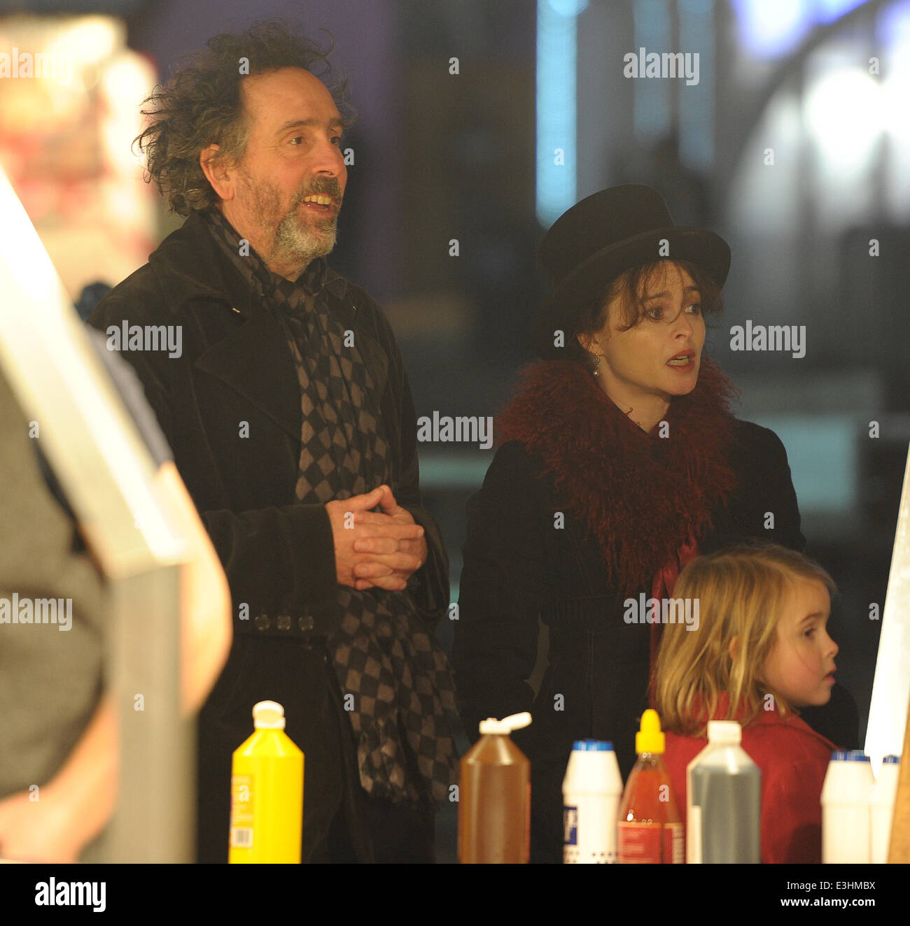 Tim burton and wife helena bonham carter hi-res stock photography and ...