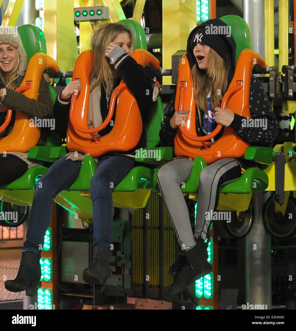 Cara Delevingne, Georgia May Jagger and Suki Waterhouse enjoy an ...