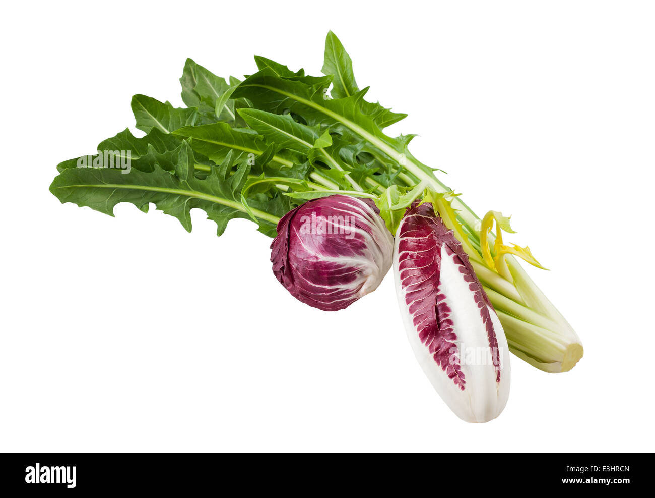 salade mix isolated on white Stock Photo - Alamy
