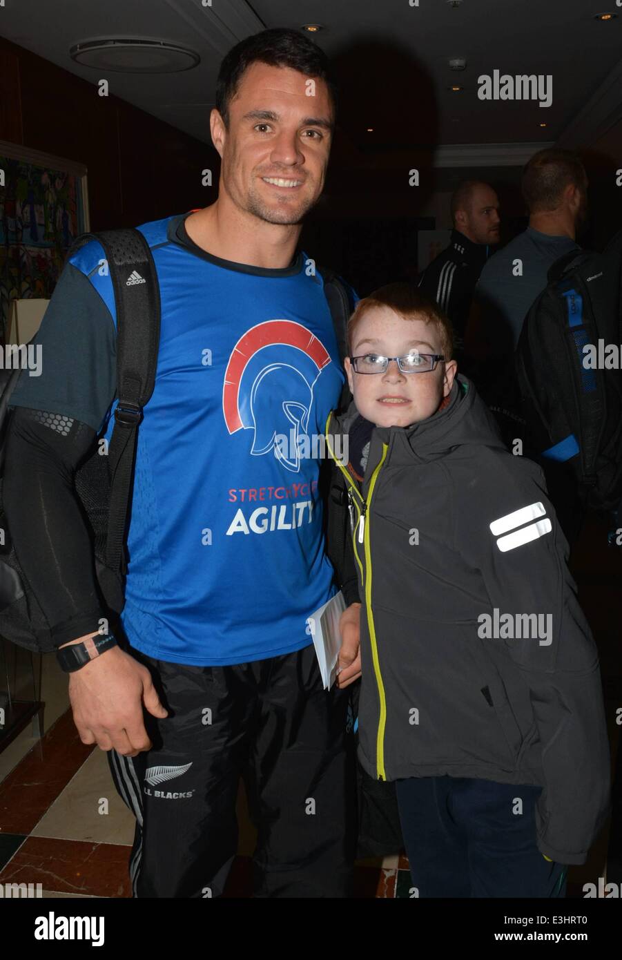 The New Zealand All Blacks arrive at their Dublin Hotel... Featuring ...