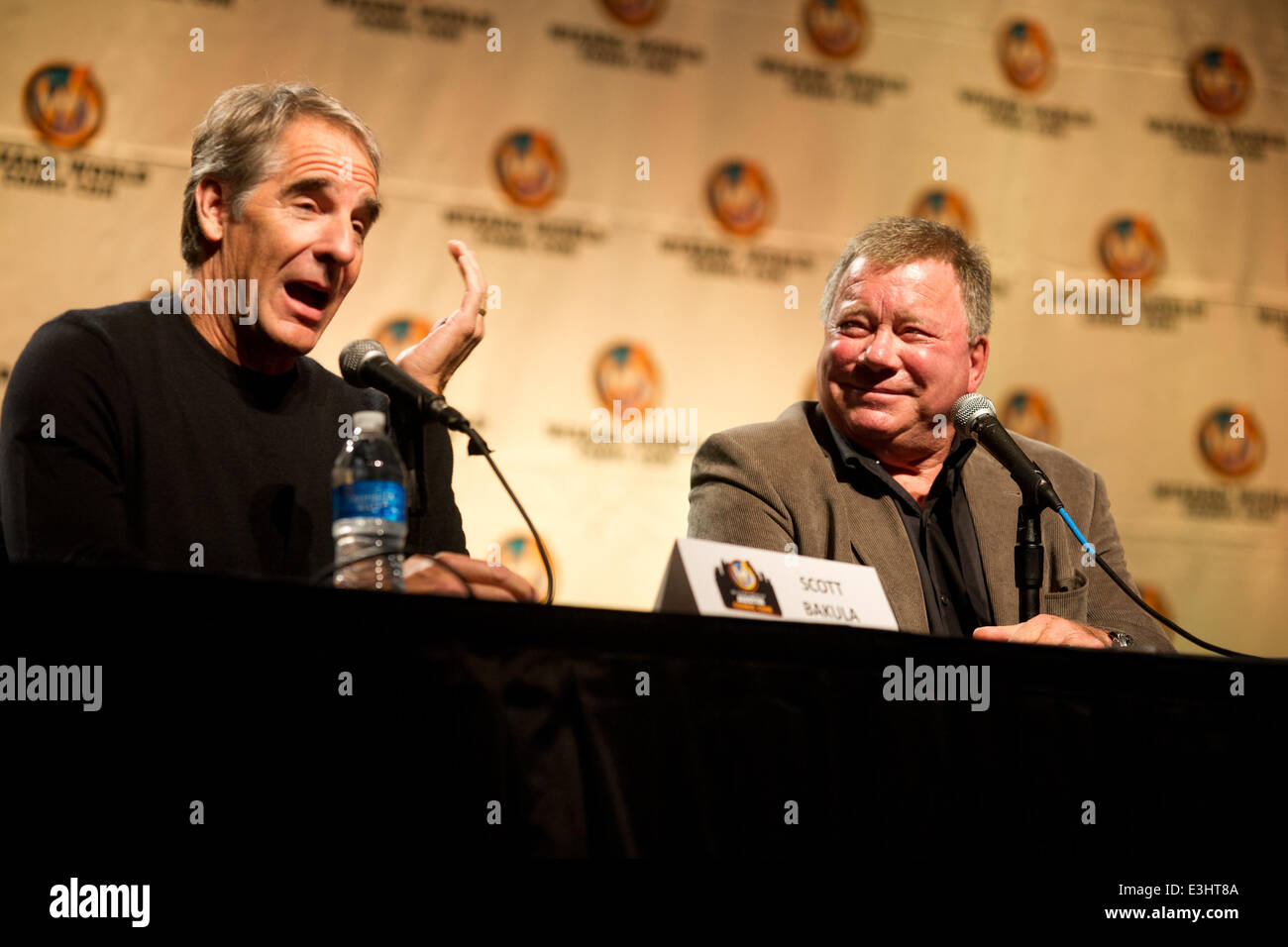 William Shatner and Scott Bakula at Comic Con Austin Featuring: Scott ...