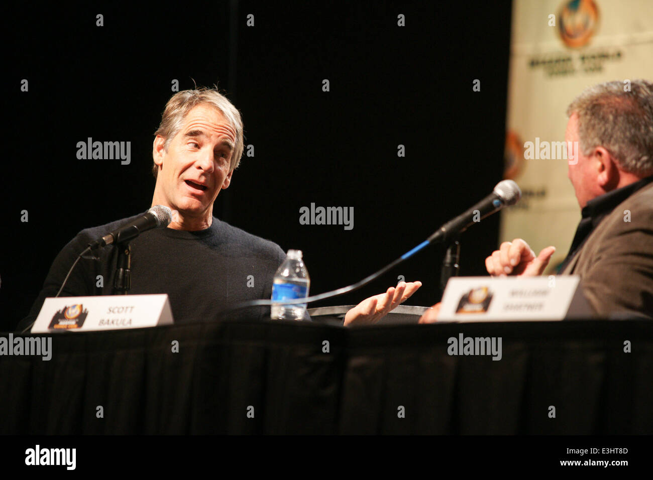 William Shatner and Scott Bakula at Comic Con Austin Featuring: Scott ...