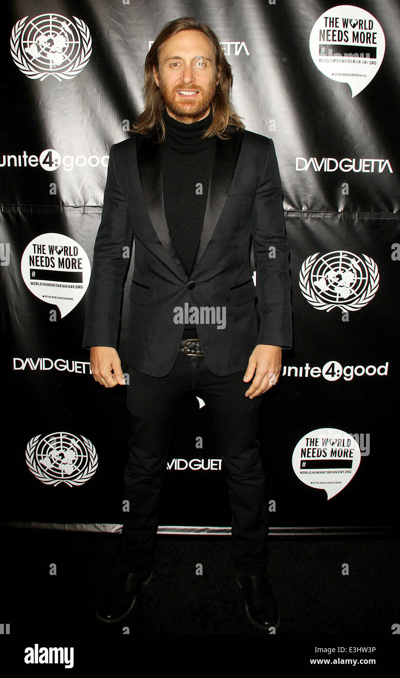David Guetta 'One Voice' music video premiere at the United Nations ...