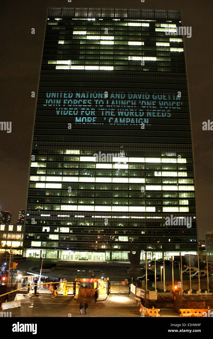 David Guetta 'One Voice' music video premiere at the United Nations ...