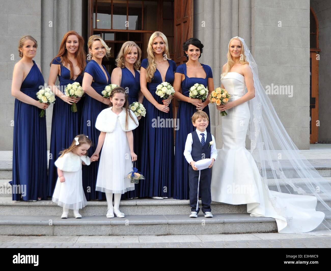The wedding of Hayley Rock and Paul Elliott at Our Lady and St Joseph ...